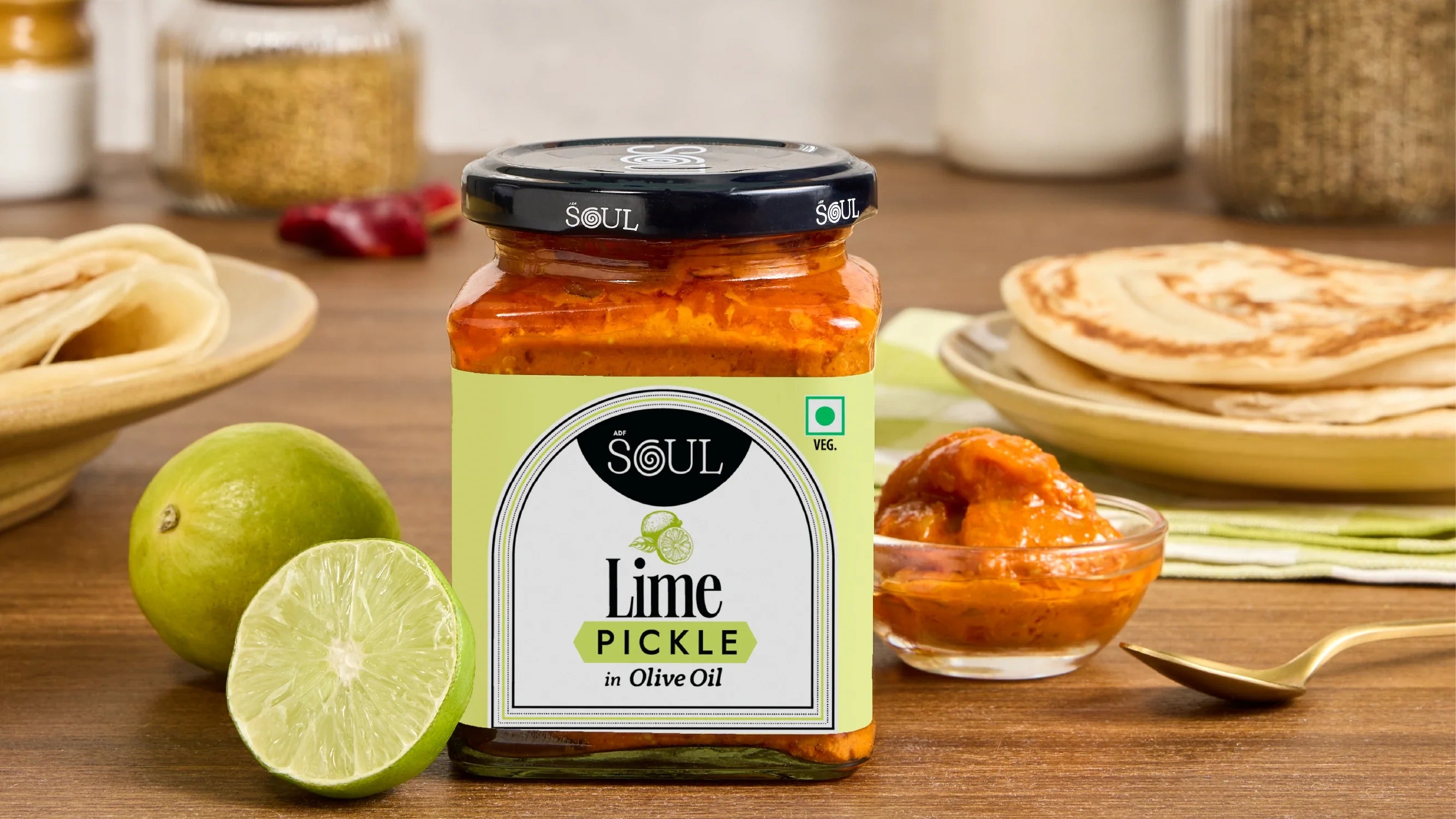 A Nourishing Delight Dal Roti with ADF Pickles and Chutneys – ADF Soul