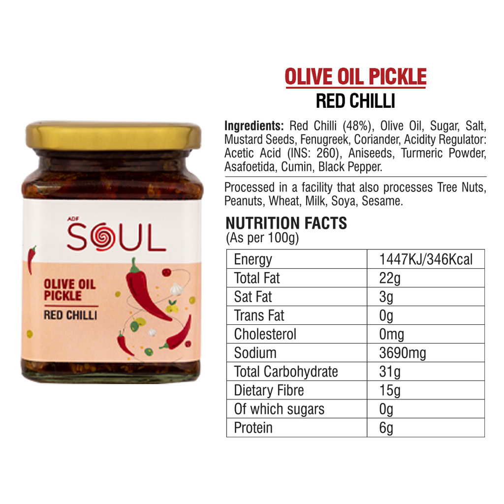 Buy Red Chilli Pickle (Lal Mirch Ka Achar 265 grams) | Soul Foods